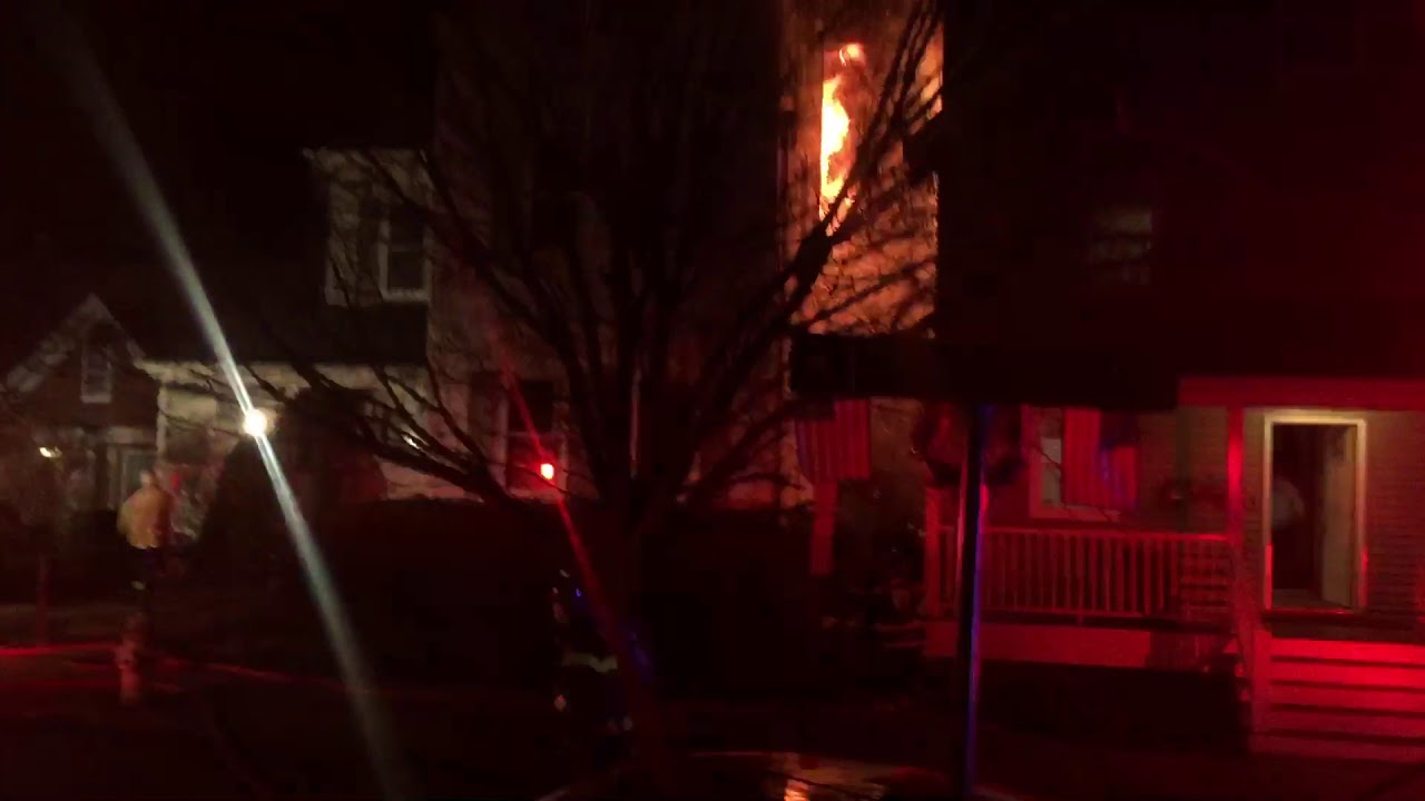 House is on fire Revere MA . Firefighters are on duty. - YouTube
