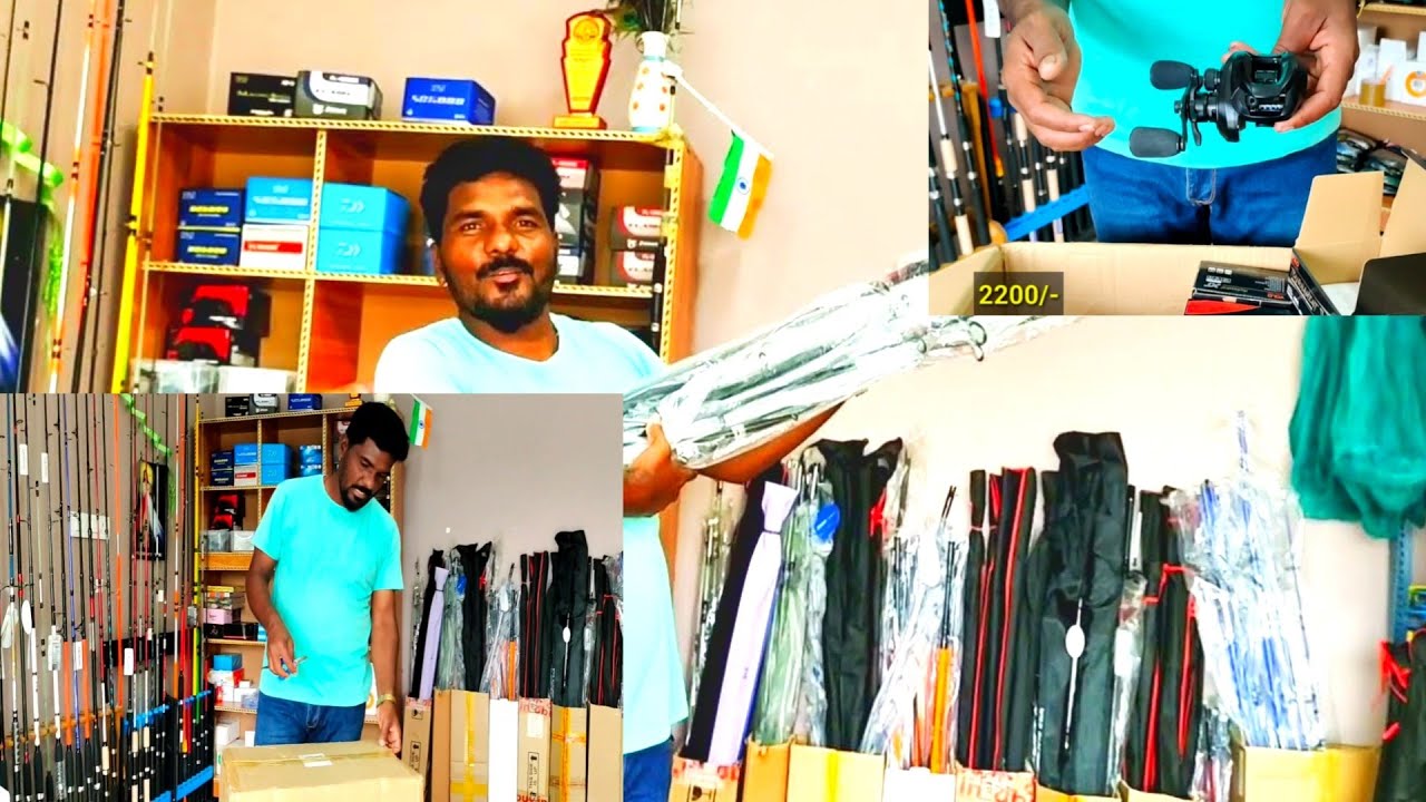 💯% Best Fishing Store Fishing Rods And Rels Available Call:7730914744🪝 ...