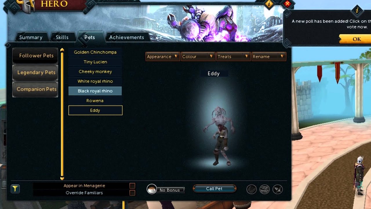 Edimmu Pet Very Rare! - Runescape - YouTube