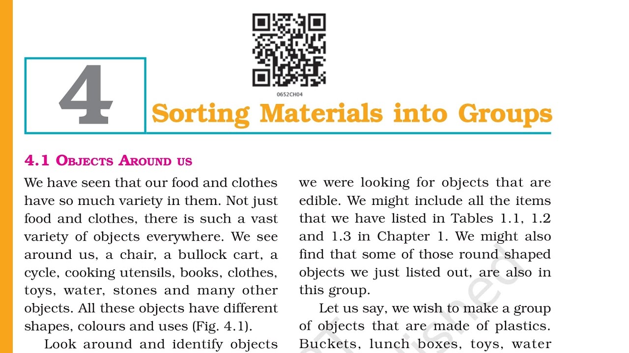 chapter 4 full solutions. ncert, class 6th science, sorting materials ...