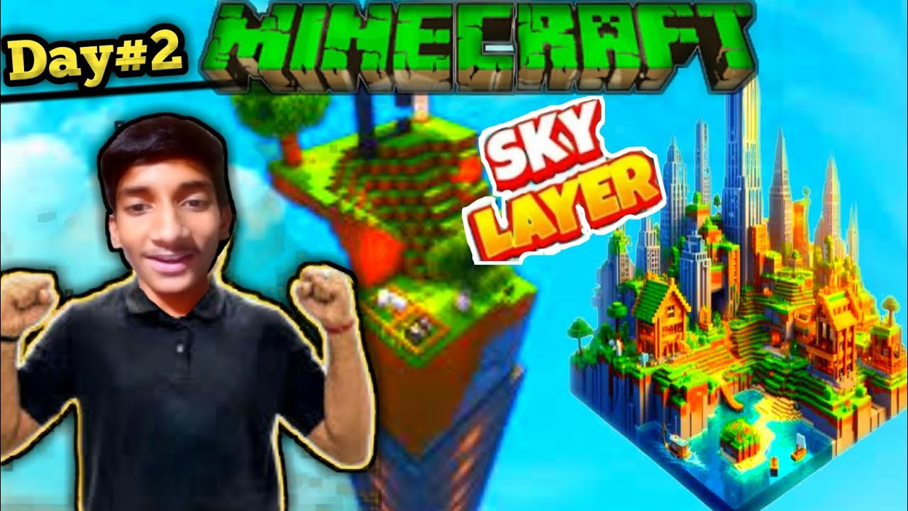 MINECRAFT SKY LAYER DAY#2 BUILD WOOD FARM | MINECRAFT SURVIVAL - YouTube