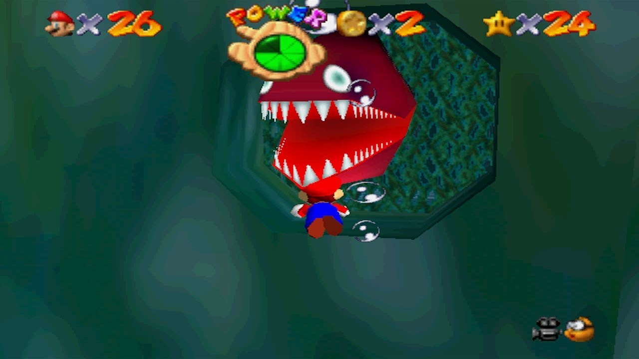 Super Mario 64: Part 22: Jolly Roger Bay (Star 2: Can the Eel Come Out ...