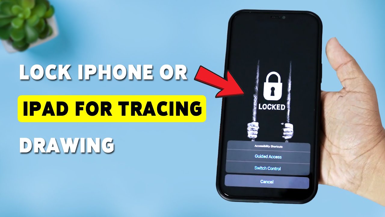 How To Lock iPhone Or iPad for Tracing Drawing | Use Guided Access for ...