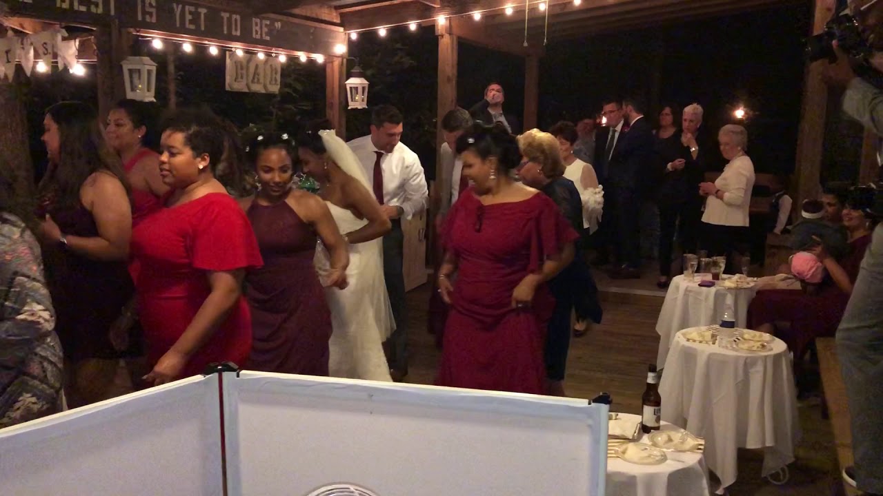 Cha Cha Slide (Outdoor Wedding) - YouTube