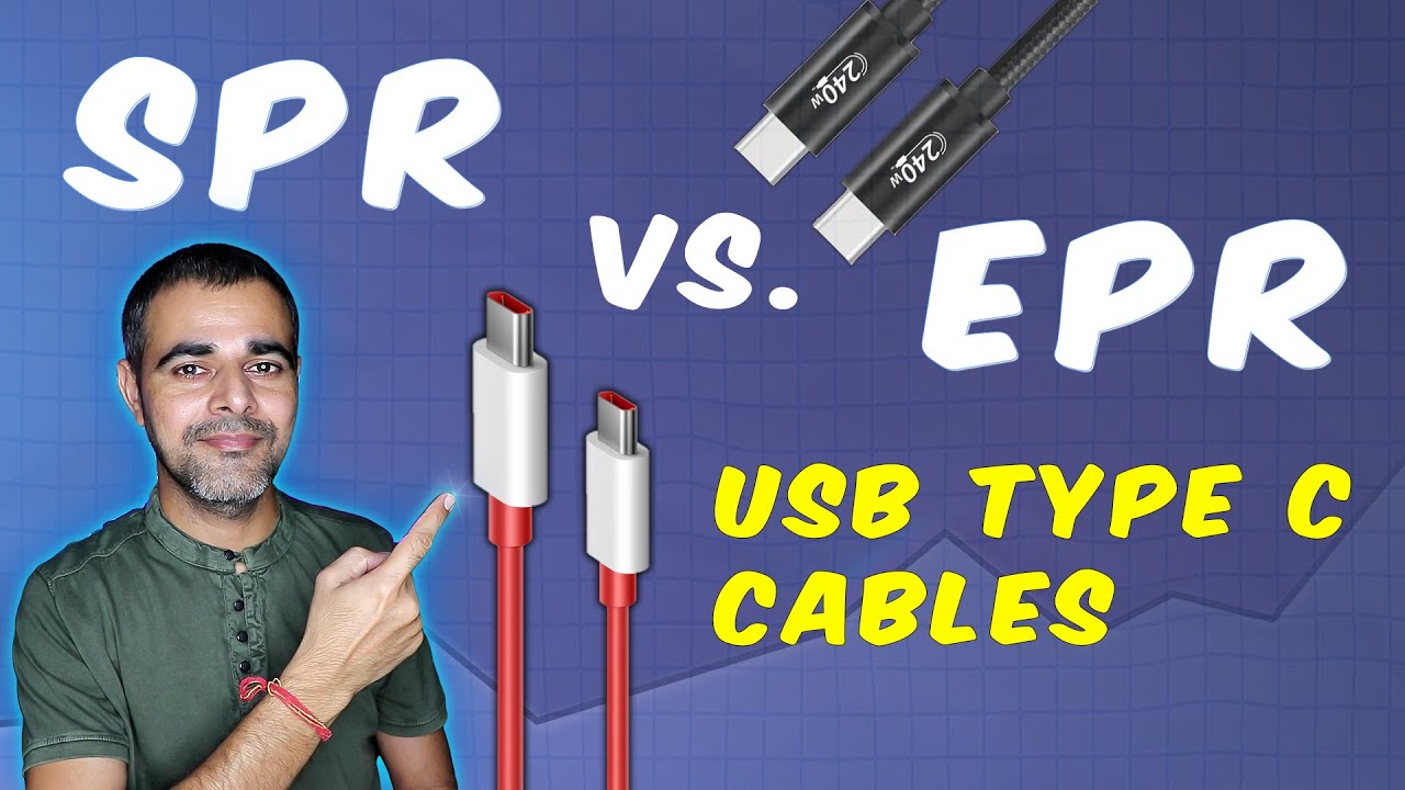 SPR vs EPR usb C type cables explained in Hindi. - YouTube