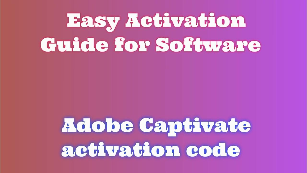 Step-by-Step Instructions for Downloading and Installing Adobe Captivate - YouTube