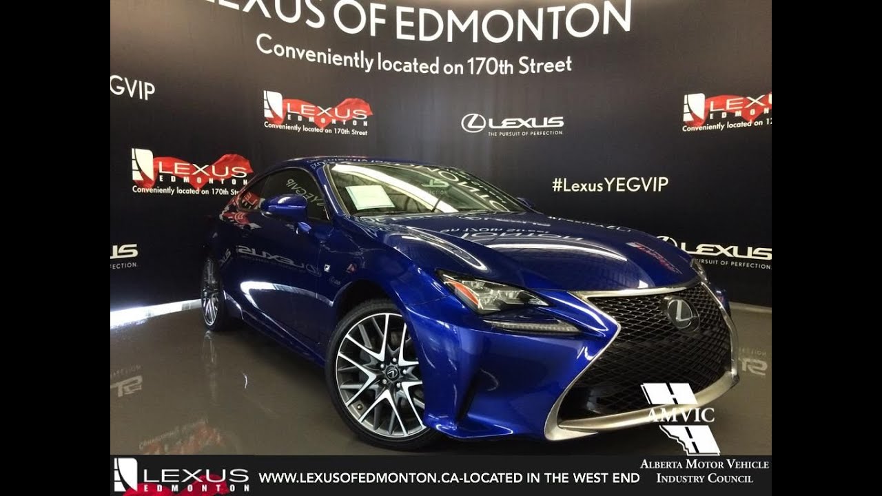 Lexus Certified Pre Owned 2015 Ultra Sonic Blue RC 350 AWD F Sport ...