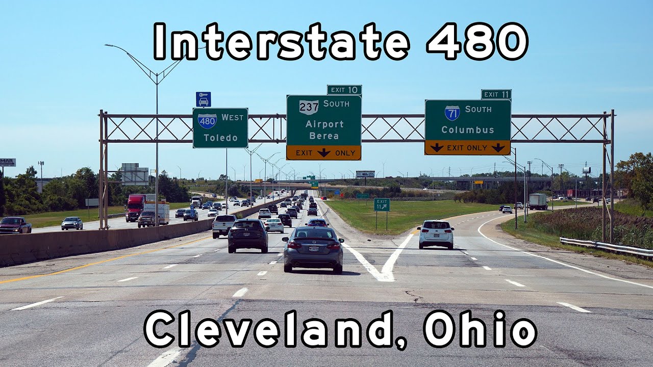 Interstate 480 West - Cleveland, Ohio - August, 2022 - YouTube