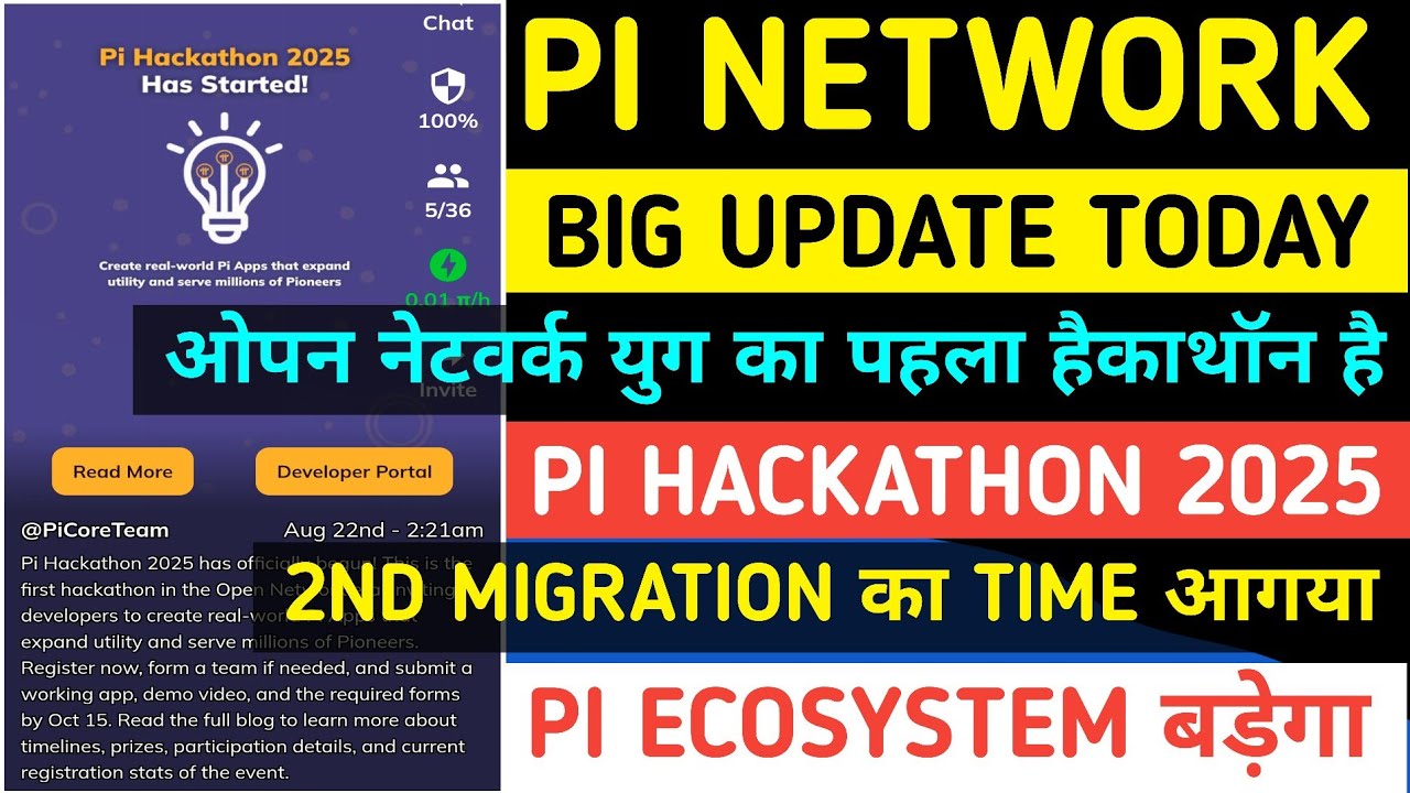 Pi Network hackathon 2025 / Pi Network New Update/Pi Coin unlock | Pi Coin News/ Pi Network ...