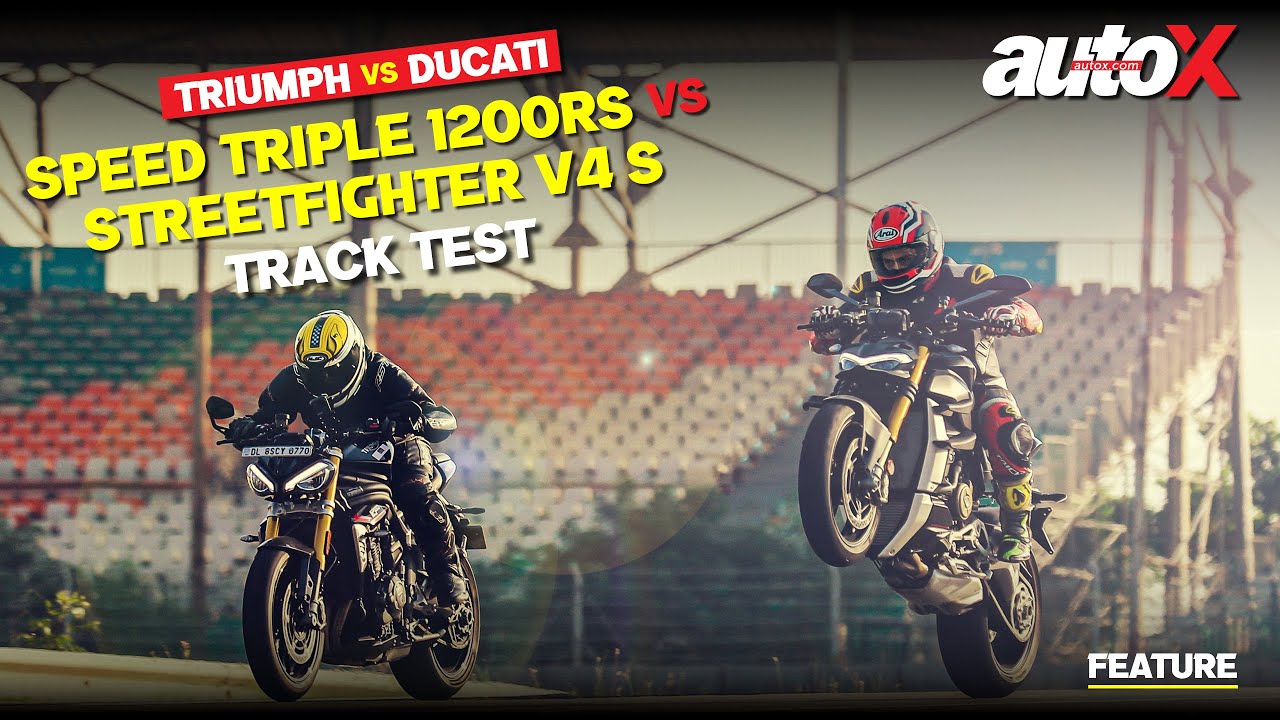 Ducati Streetfighter V4 S vs Triumph Speed Triple 1200 RS: Track Test ...