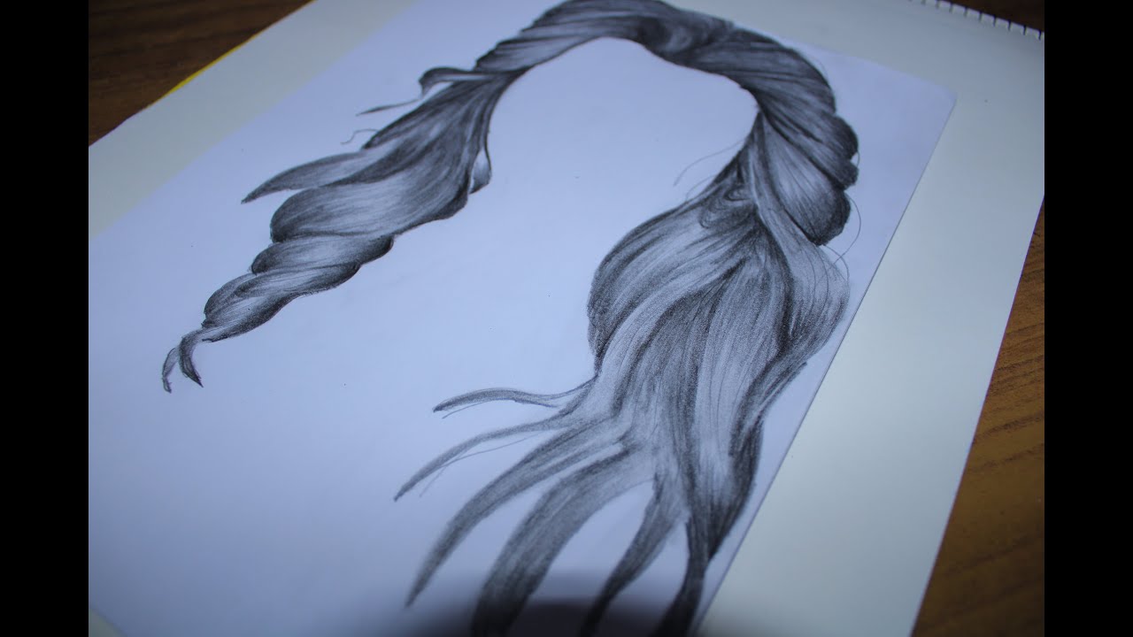 How to draw and shade hair | Simple steps for beginners - YouTube