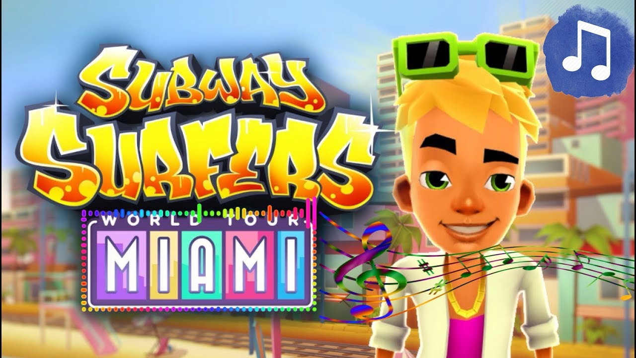 2 Minutes New Theme Song in Subway Surfers Miami 2017 - YouTube