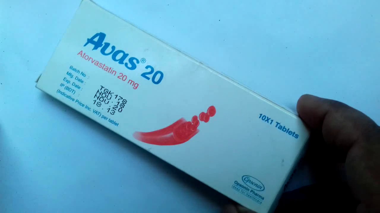 Avas 20 mg Atorvastatin 10 mg / 20mg / 40mg tablet uses, side effects ...