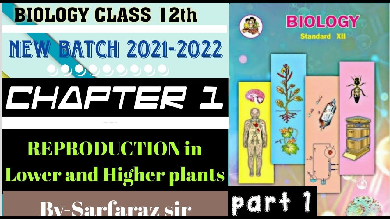 part - 1 ch1 Reproduction in lower & higher plants class 12 science new batch maharashtra board ...