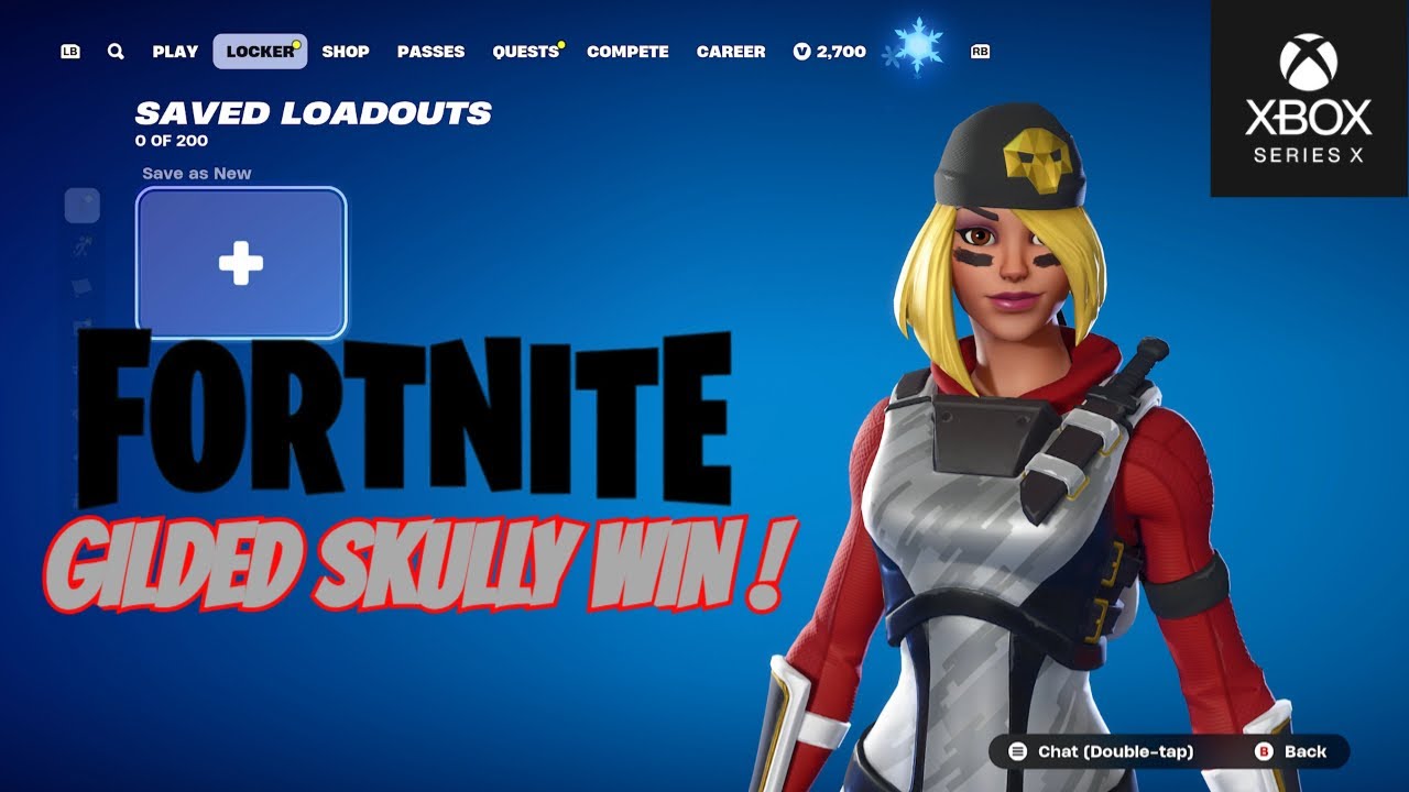 FORTNITE GILDED SKULLY WIN ! XBOX CHAPTER 6 SEASON 1 - YouTube