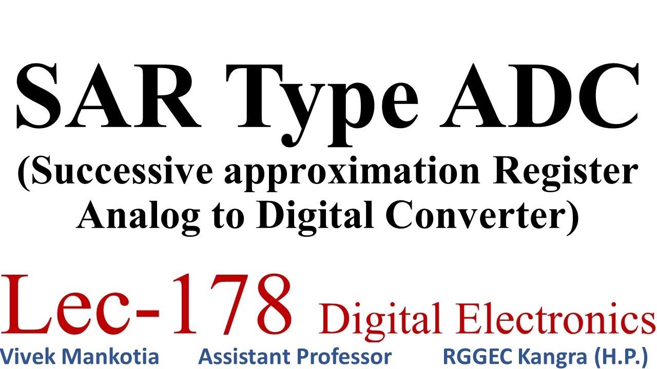 SAR Type ADC (Successive approximation Register Analog to Digital ...