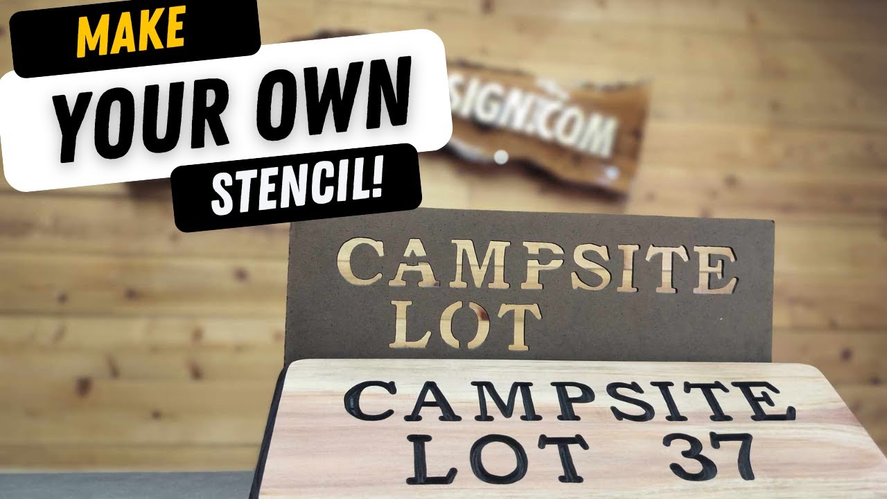 How To Make A Stencil With A Palm Router - YouTube