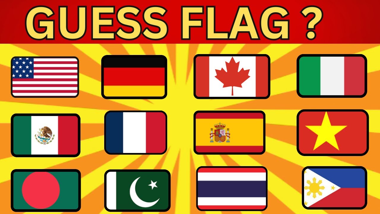 GUESS THE FLAG || Kids Quiz Challenge || Score Out of 30 || Country ...