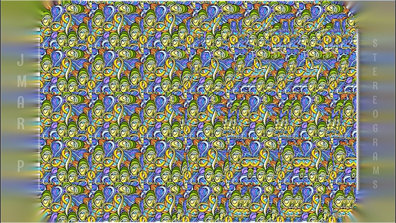 Gorgeous Model Stereogram, Switching Parallel and X-view - YouTube