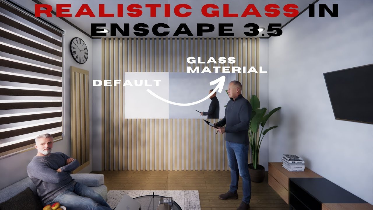 Tips for REALISTIC GLASS | SketchUp Enscape Tutorial - YouTube