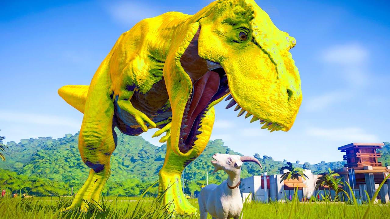 Jurassic World Evolution: Dinosaurs Fighting, Dinosaur Rexy Color Pack ...