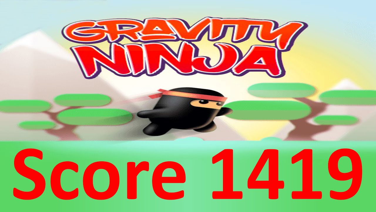 Gravity Ninja (Gamee) Score 1419 - YouTube