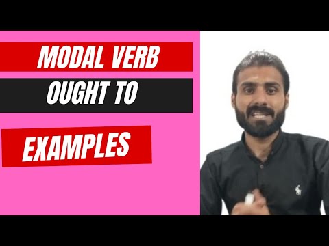 How to use "ought to" in English grammar |modal Verb ought to | English ...