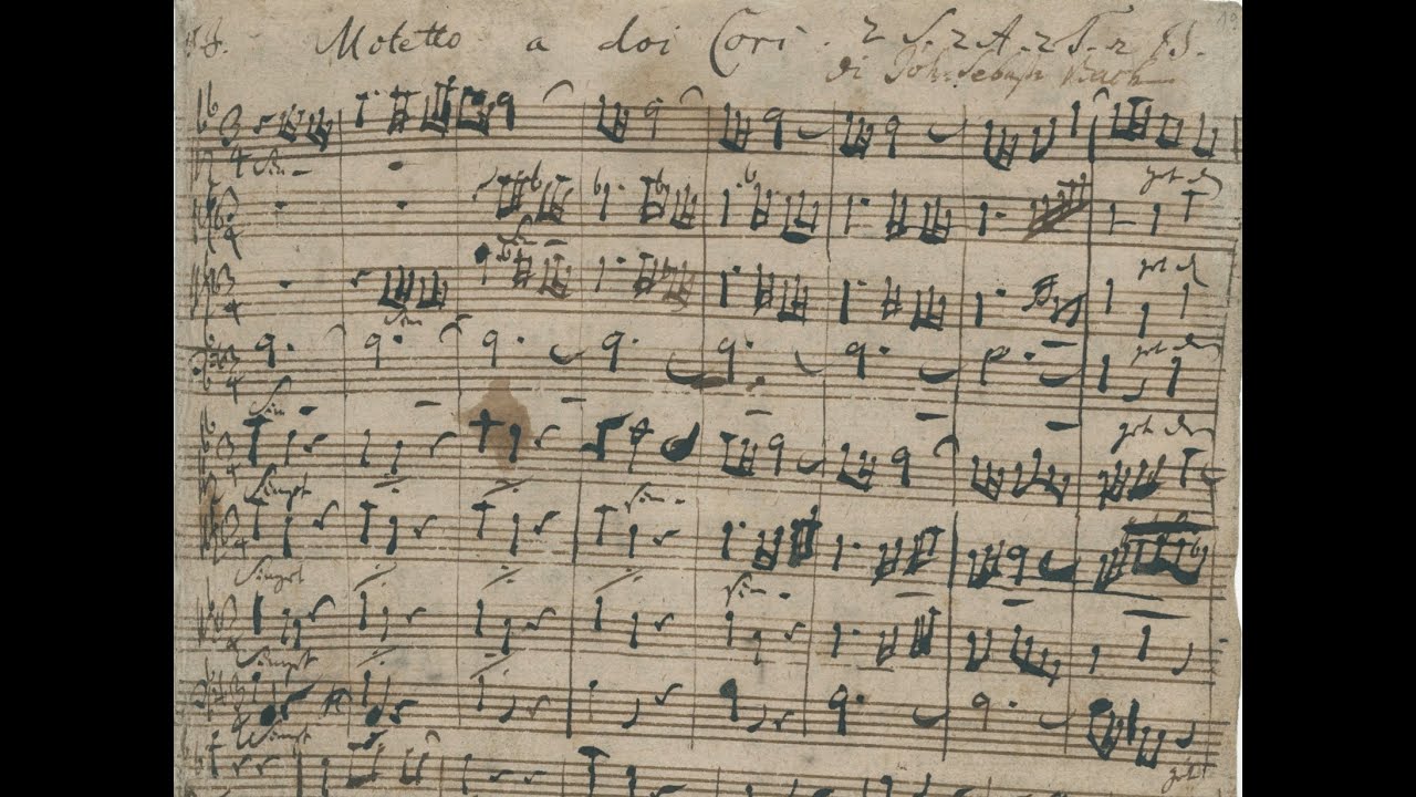 J.S Bach - Singet dem Herren ein neues Lied, BWV 225. {Autograph score ...