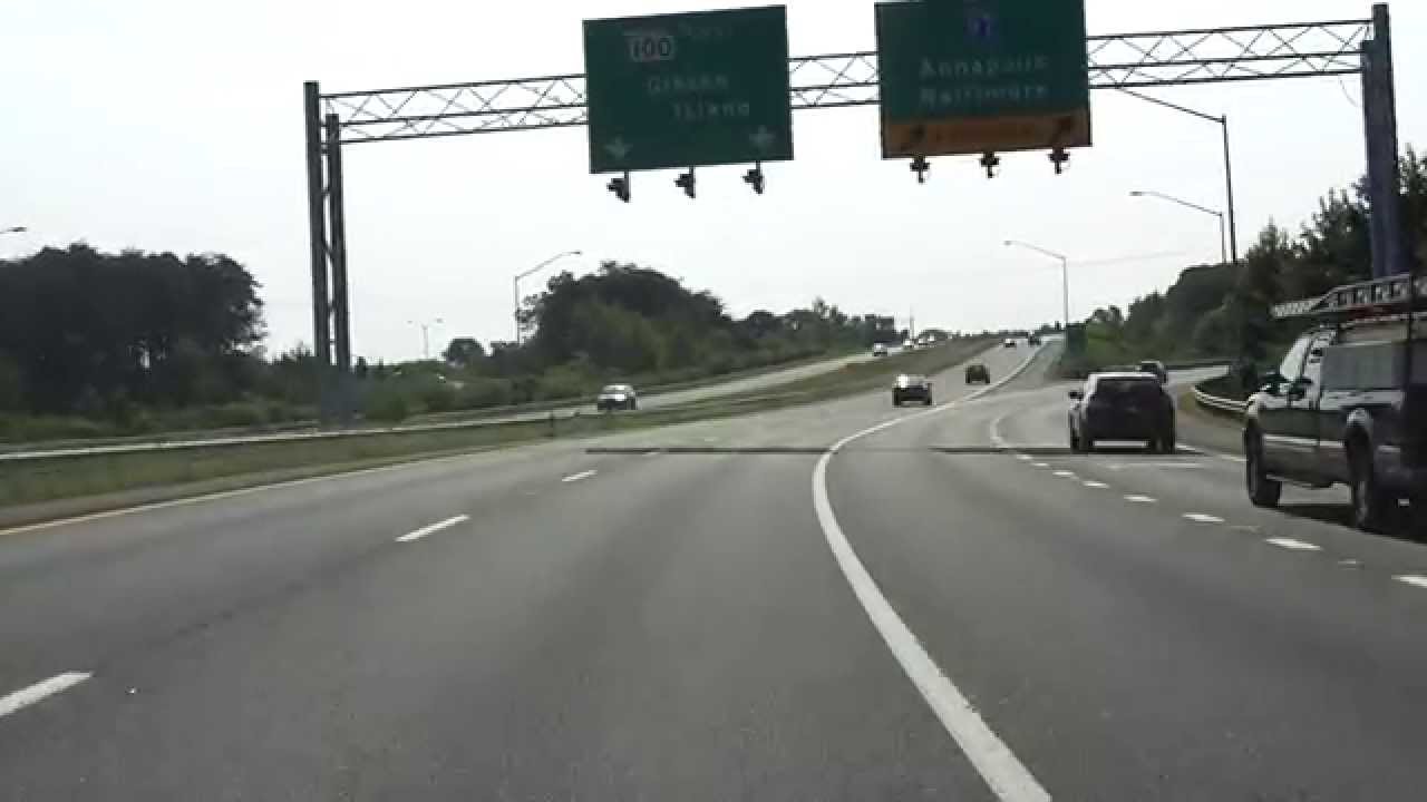 MD 100 (Exits 9 to 13) eastbound - YouTube