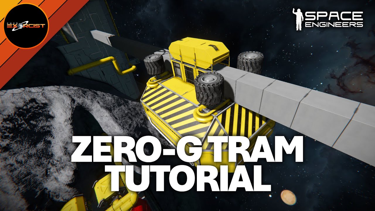 Building a Zero-G Tram in Space Engineers - YouTube