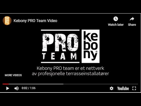 Kebony PRO Team (Dansk)