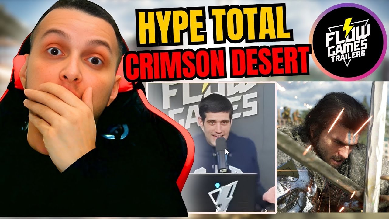 FLOW GAMES TEM HYPE NO CRIMSON DESERT ! - Crow Reacts ! - YouTube