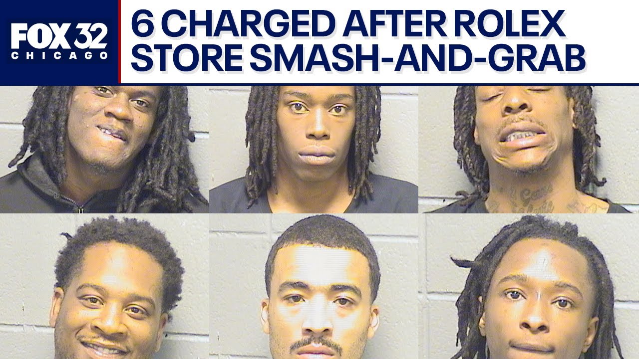 6 men charged after $170K Rolex store smash-and-grab in downtown ...