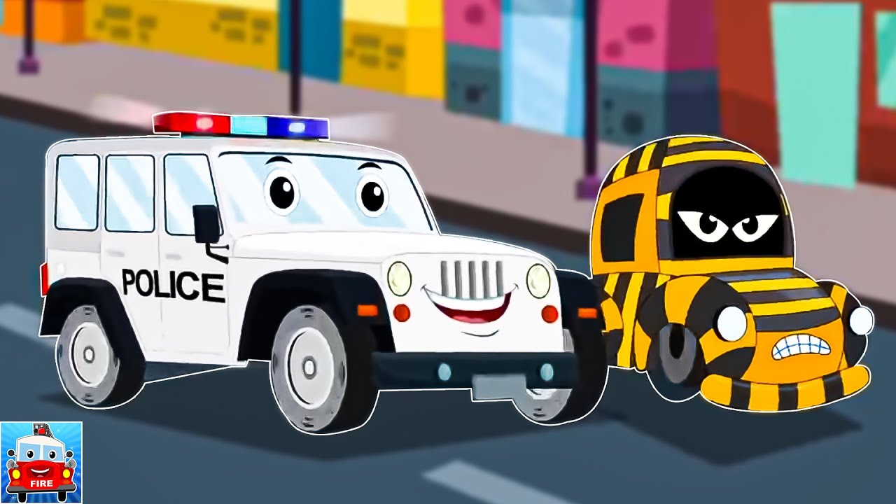 Police Car Song & More Learning Nursery Rhymes for Toddler - YouTube