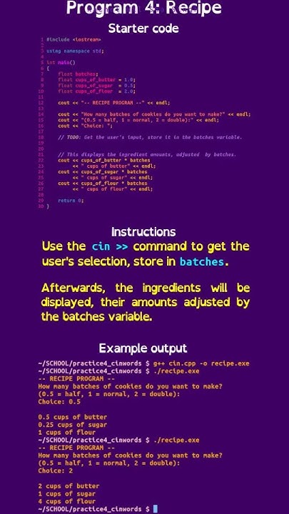 Practice programming - main, variables, iostream (C++) #cplusplus #cpp #programming - YouTube