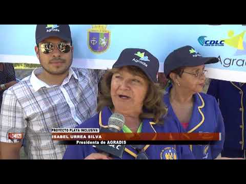 CON PROYECTO DE SILLA ANFIBIA INAUGURAN PLAYA INCLUSIVA DE QUINTERO - YouTube
