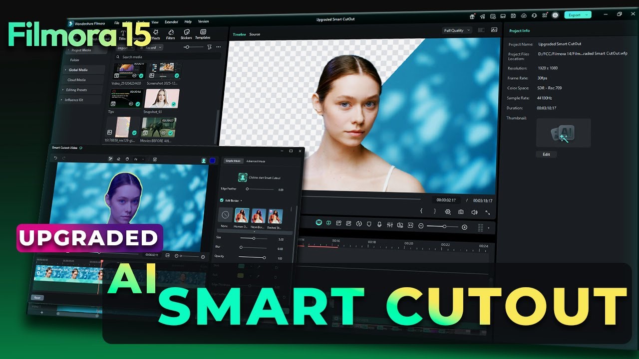 Filmora 15 Smart Cutout Upgrade | Faster, Cleaner & More Accurate ...