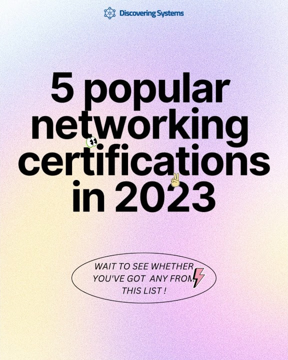5 popular networking certifications in 2023 #linux #cisco #aws #azure # ...