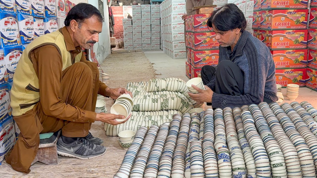 How a Traditional Tea Cup is Made: Incredible Step-by-Step Process|Mass ...
