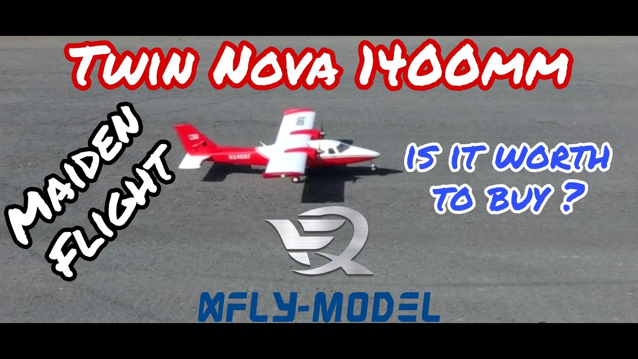 Xfly Twin Nova 1400mm Unboxing & Maiden Flight - gila beb kapal ni | Rc ...