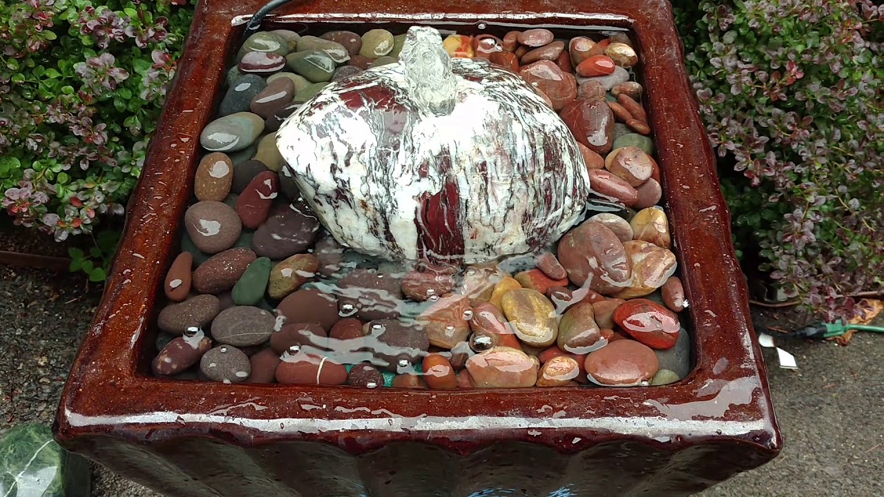Quartz and Jasper Fountain (with different filter media options) - YouTube