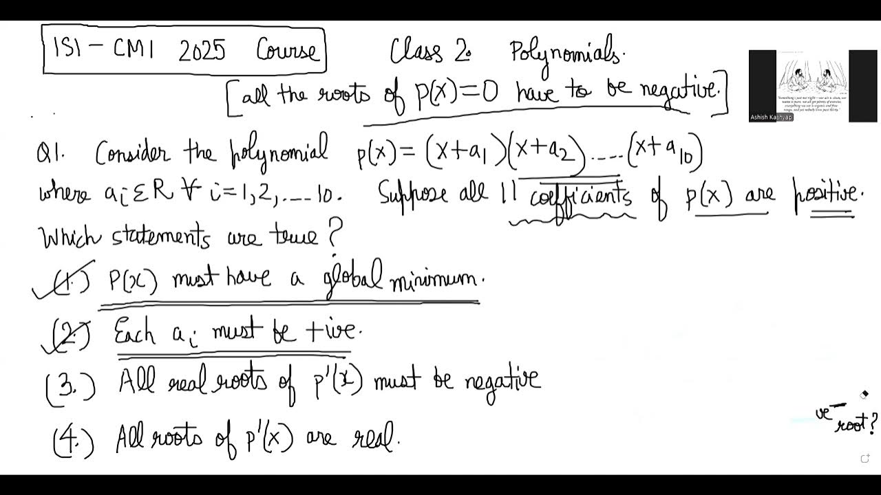 Class 2. Proof-based Polynomial Problems || ISI-CMI 2025 - YouTube