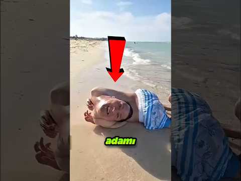 Sahilde Görenler Korktu… Gerçek Çok Duygusal 😢🌊#shorts #umut #hayat #viral