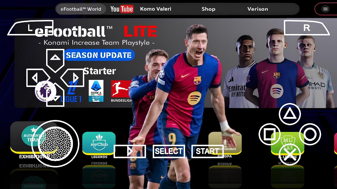 eFootball PES 2025 PPSSPP Lite Version New Graphics Update Minikits ...