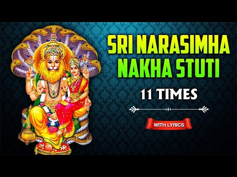 Shri Narasimha Nakha Stuti - 11 Times | Lord Vishnu's Avatar | Most ...