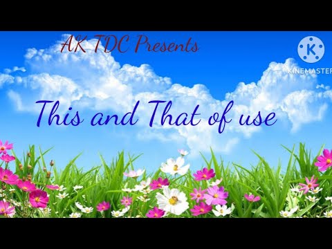 This and That of use - YouTube