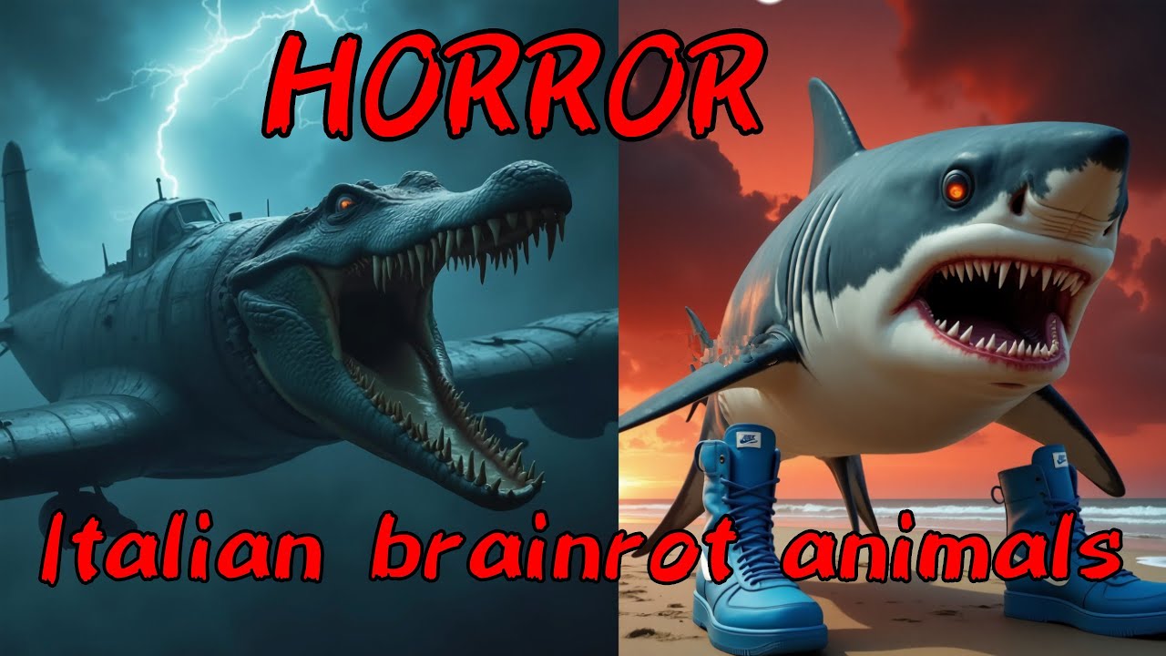 Italian brainrot animals BUT in HORROR WORLD ! #italianbrainrot - YouTube