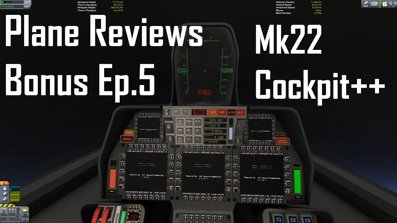 (KSP 1.0.5) Plane Reviews Bonus Ep.5 - The Mk22 Cockpit, Designs by A.s ...