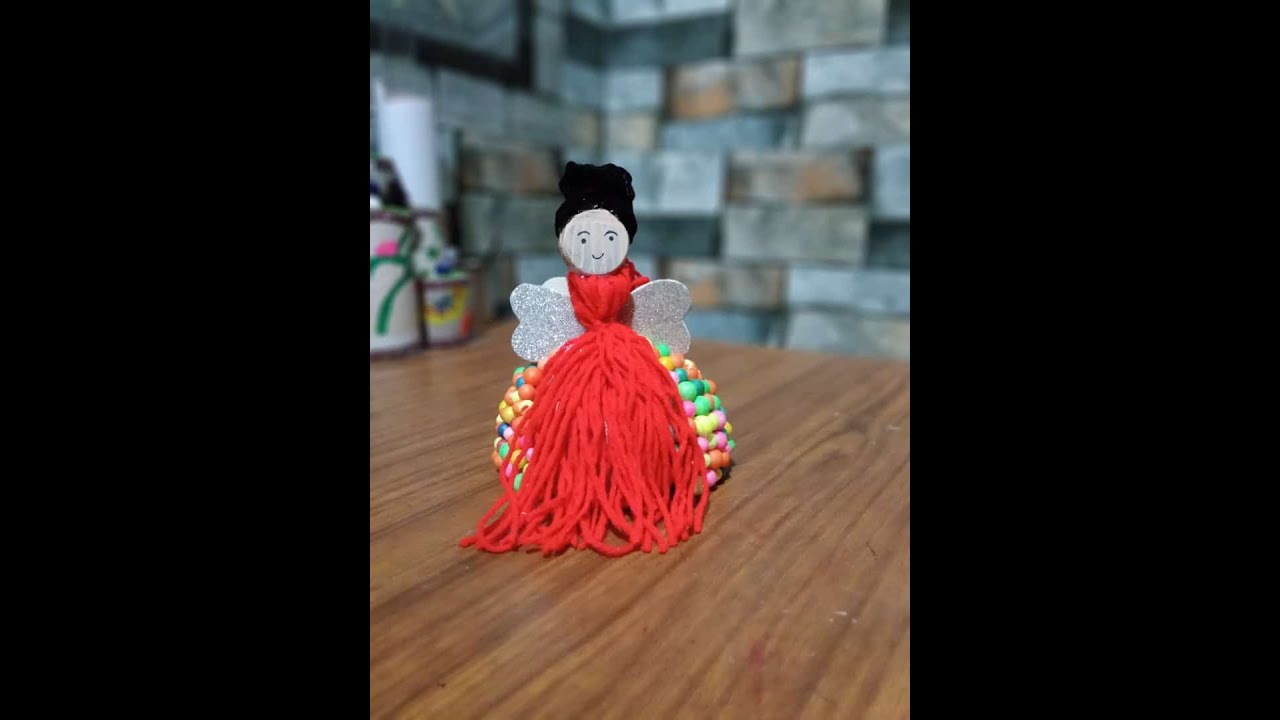 How to Make a Woolen Doll | Easy Doll with Yarn | How to make cute doll ...