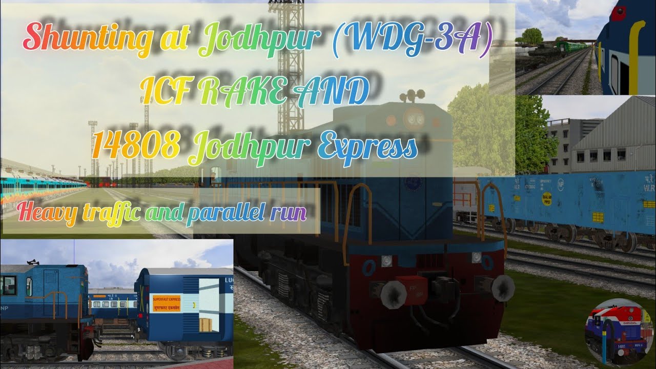 Shunting at Jodhpur With WDG-3A | #msts #openrails#alco#locomotive# ...